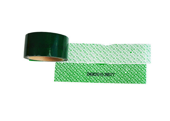 Carton Sealing Tamper Evident Security Seal Tape With Serial Number